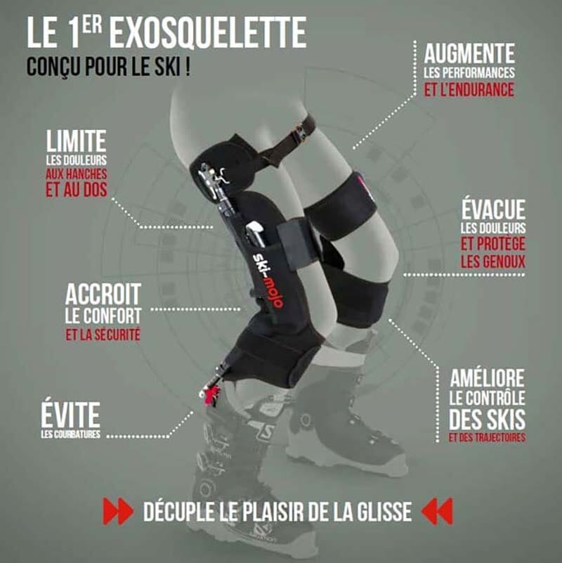 Ski Mojo : Exosquelette Genoux Ski